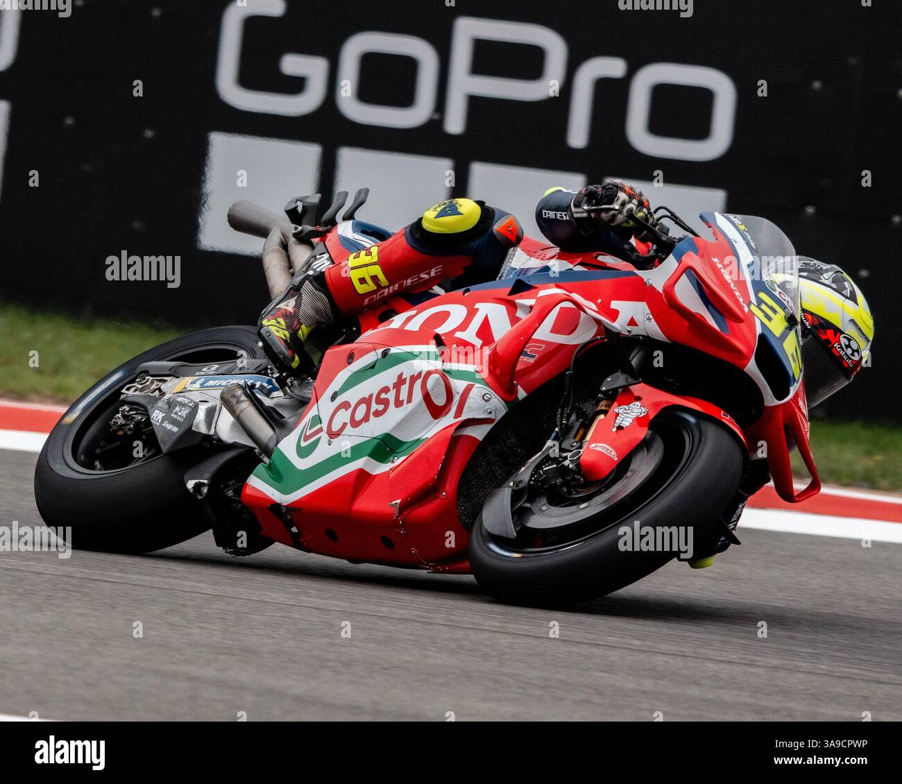 March 30, 2025. Joan Mir (36) of the Honda HRC Castrol racing team in ...