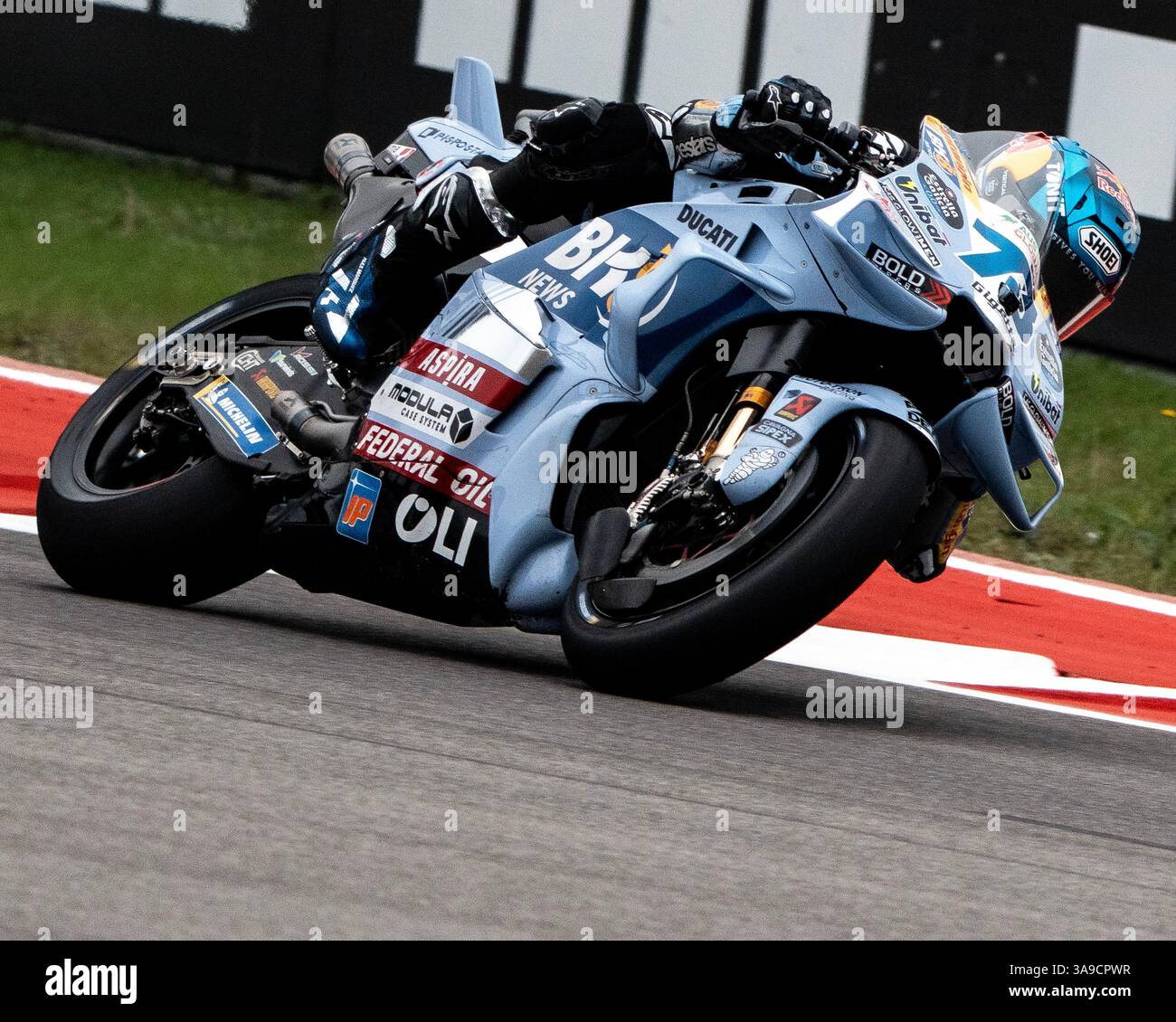 Austin, USA. 30th Mar, 2025. March 30, 2025. Alex Marquez (73) of the BK8 Gresini Racing MotoGp ...