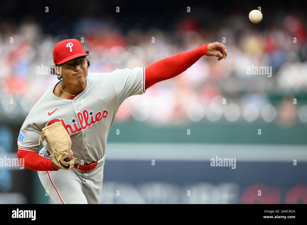 Philadelphia Phillies starting pitcher Jesus Luzardo (44) in action ...