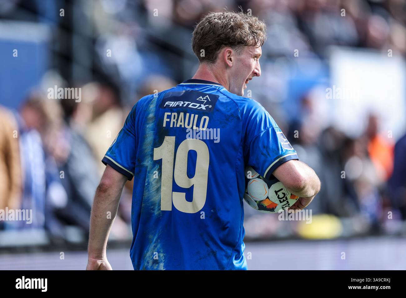 Lyngby, Denmark. 30th Mar, 2025. Gustav Fraulo (19) of Lyngby BK seen ...