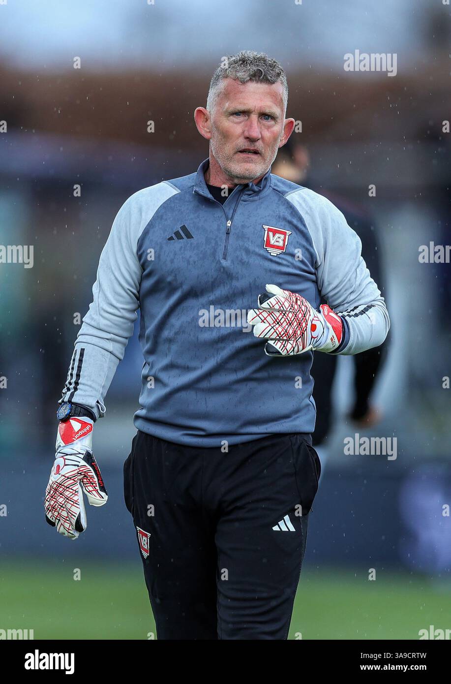Lyngby, Denmark. 30th Mar, 2025. Goalkeeper coach Kaj Stefansen of ...