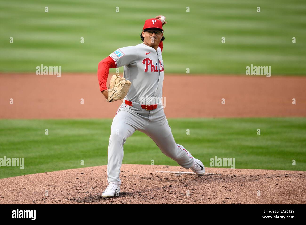 Philadelphia Phillies starting pitcher Jesus Luzardo (44) in action ...