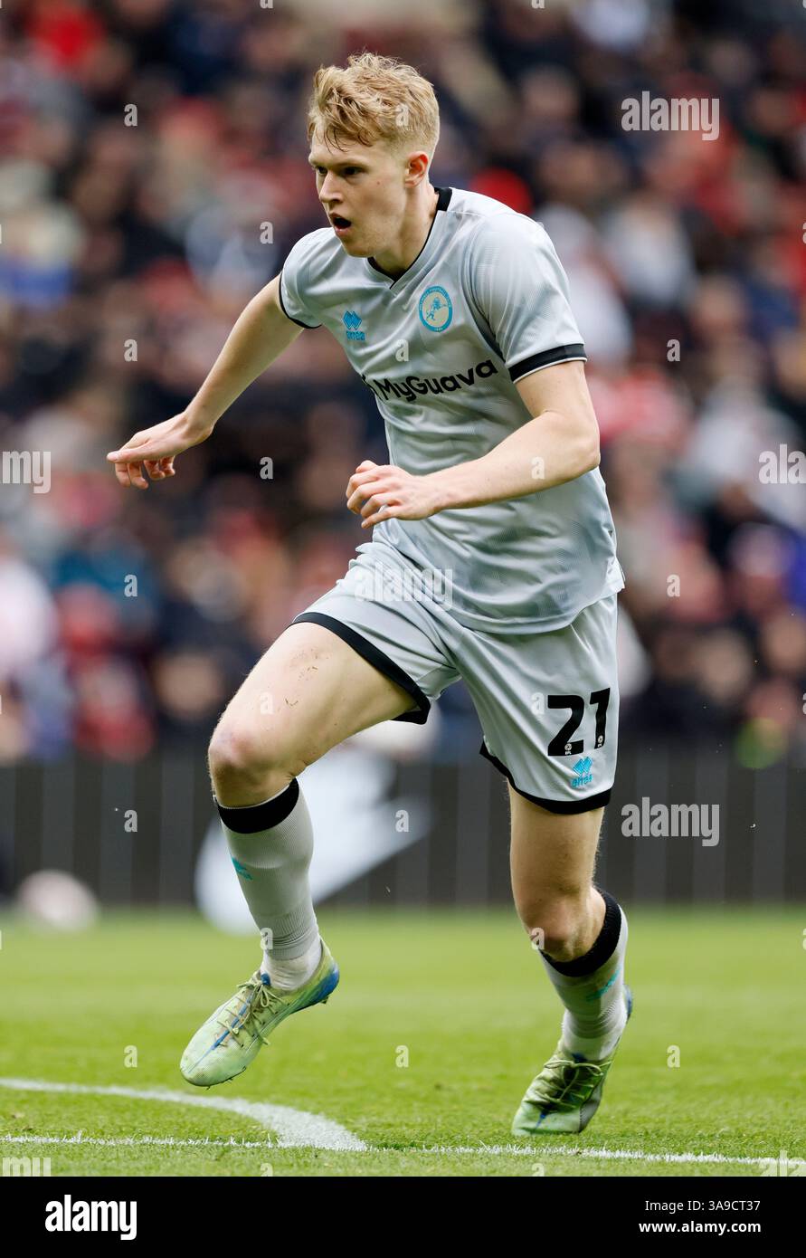 Millwall's Josh Coburn during the Sky Bet Championship match at the ...