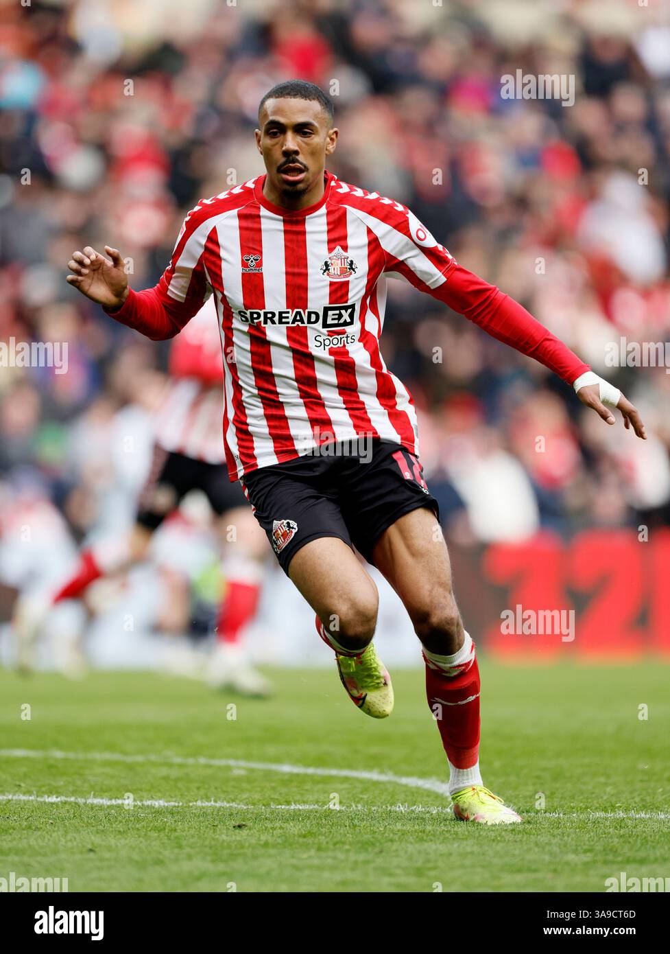 Sunderland's Wilson Isidor during the Sky Bet Championship match at the Stadium of Light ...