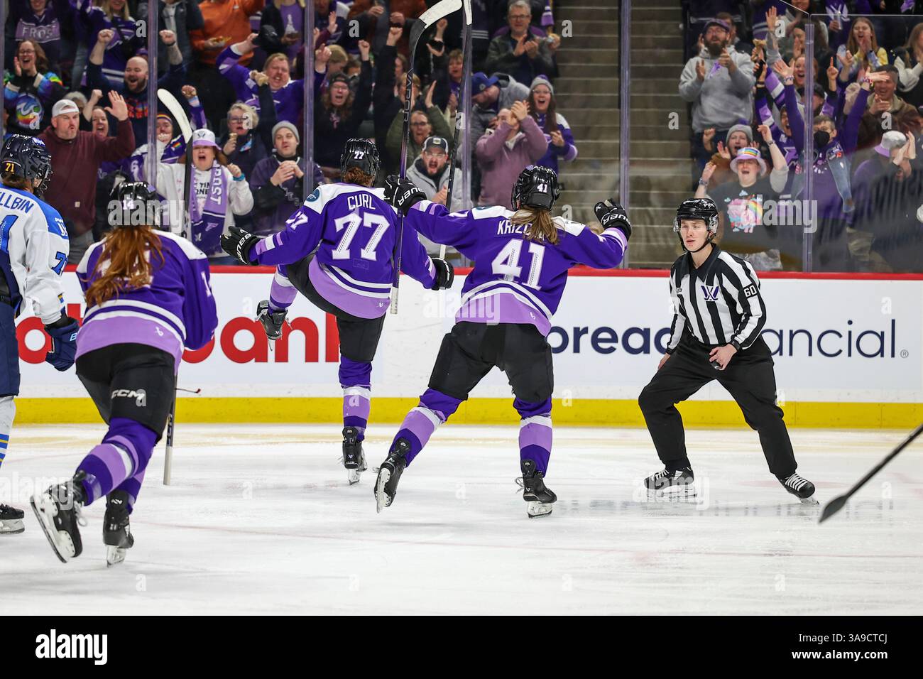 March 30th, 2025: Minnesota Frost forward Britta Curl-Salemme (77 ...