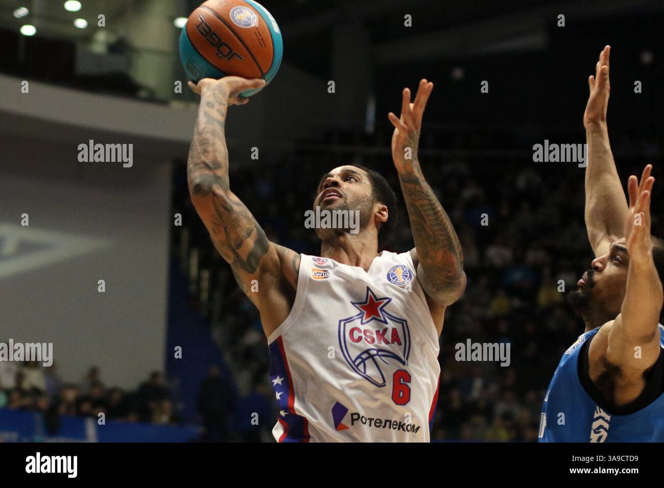 Romelo Trimble (6) of CSKA in action during the VTB United League ...