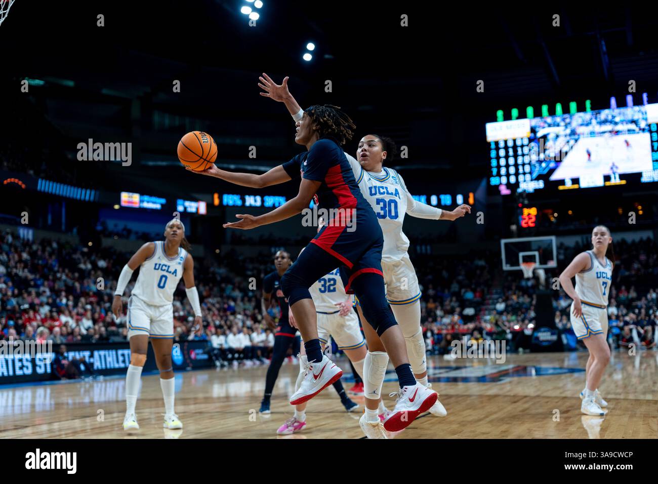 Ole Miss Rebels guard Kennedy Todd-Williams (3) shoots against UCLA ...