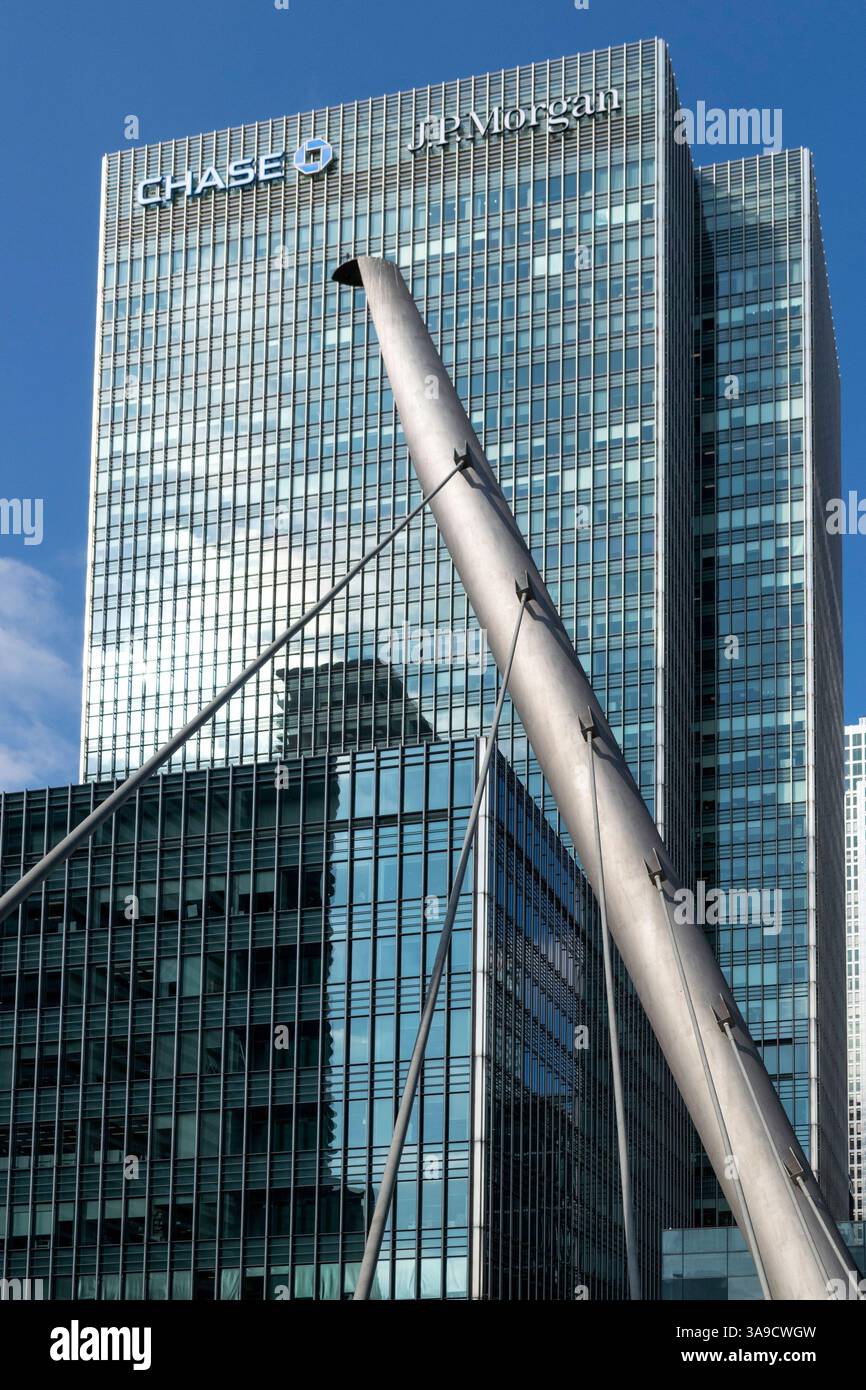 LONDON, UK - MARCH 26, 2025: Exterior view of J P Morgan Chase building ...