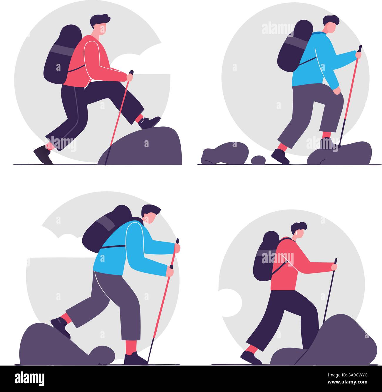 On rocky terrain Stock Vector Images - Alamy