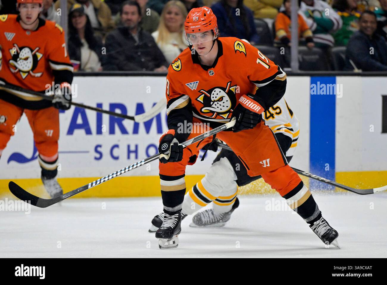 Anaheim Ducks right wing Troy Terry waits for a pass during an NHL ...