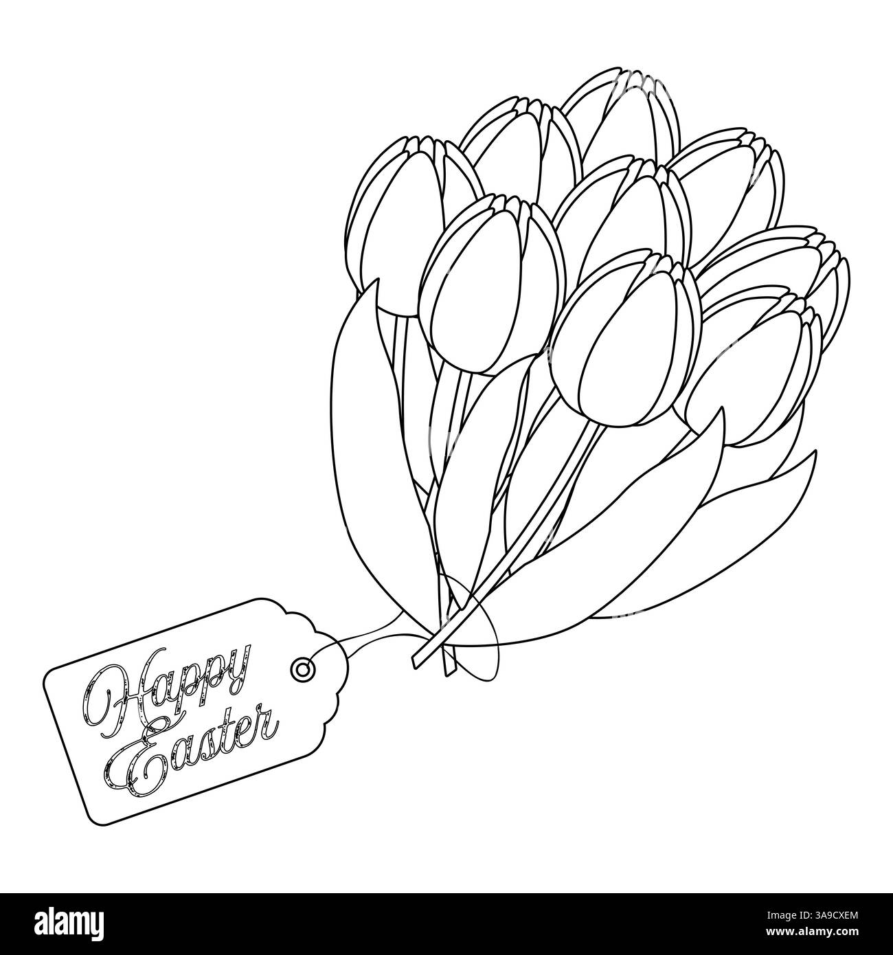 Beautiful flowers gift greeting Stock Vector Images - Alamy
