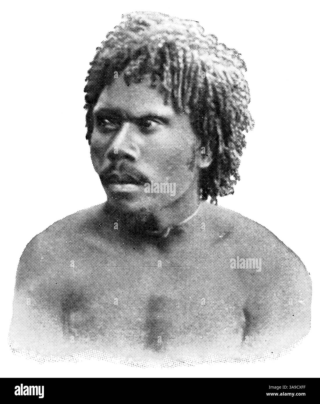 People of Australia and Oceania. Portrait of a man, aboriginal Duke of ...