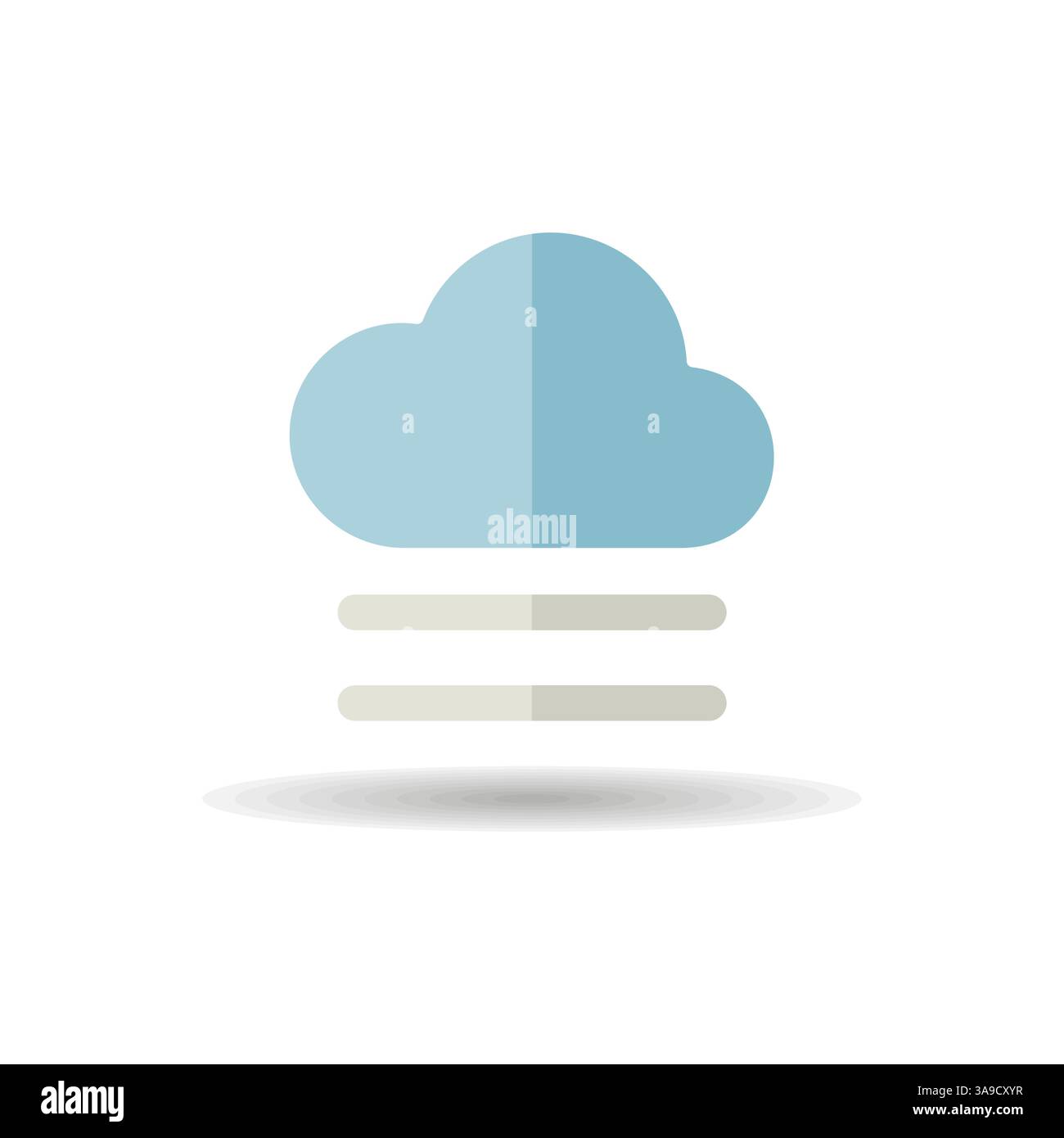 Fog and cloud vector icon. Meteorology sign. Graph symbol for travel ...