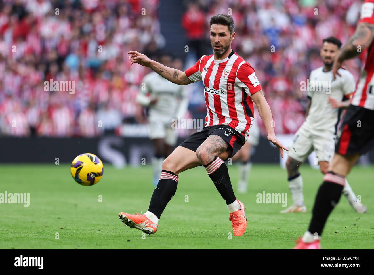 Yeray Alvarez of Athletic Club in action during the Spanish league ...