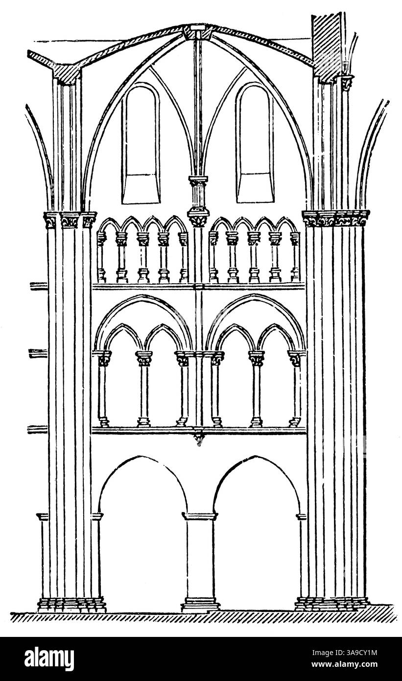 Late Romanesque vaulting and arcade system. Publication of the "Meyers ...