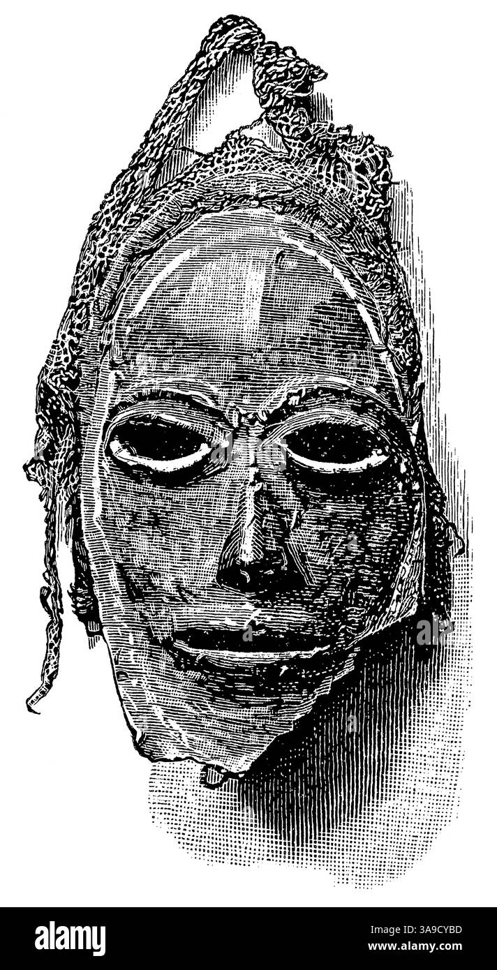 Skull mask (lor) from New Pomerania. Artifact of Oceania and Australia ...