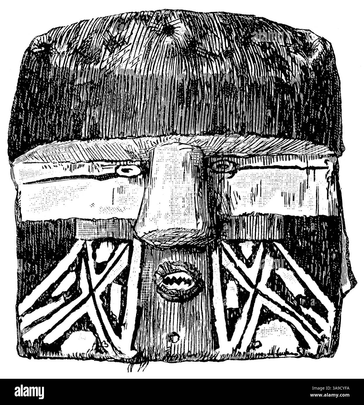 Caiman mask of the Mehinaku tribe, Brazil. Artifacts of America ...