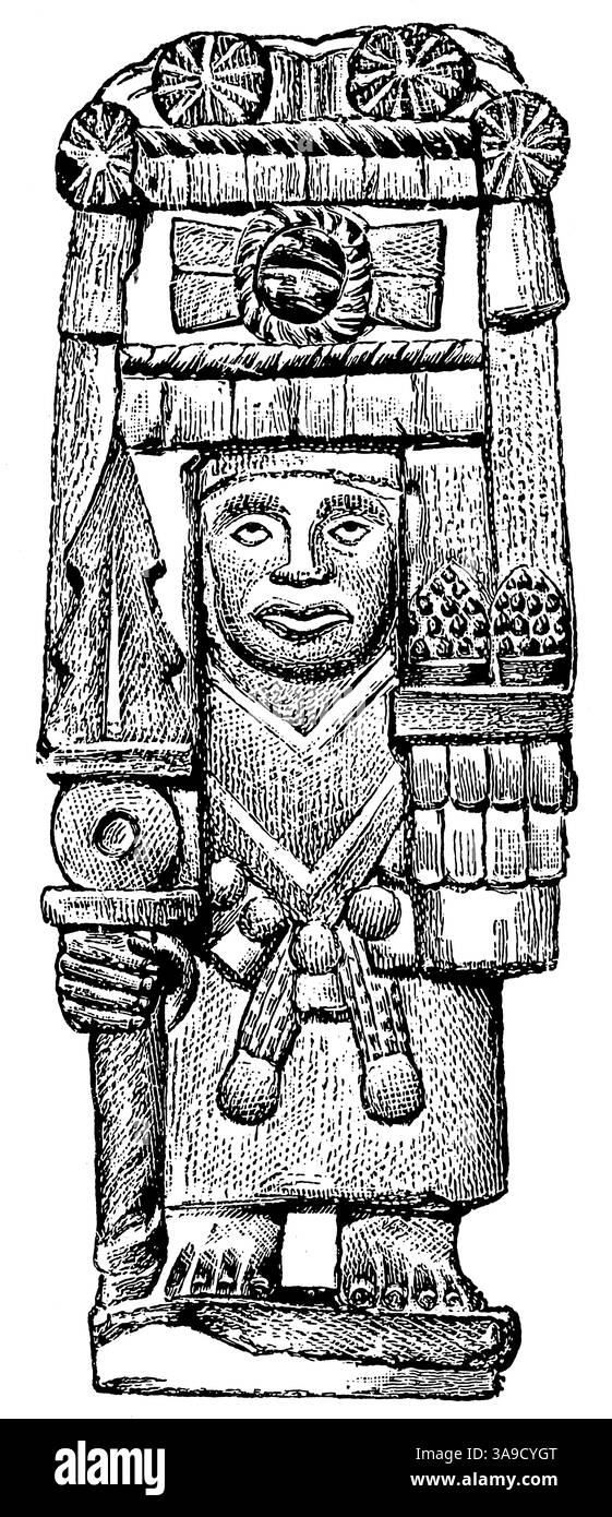 Mexican Stone Figure (Corn Goddess). American antiquities. Publication ...