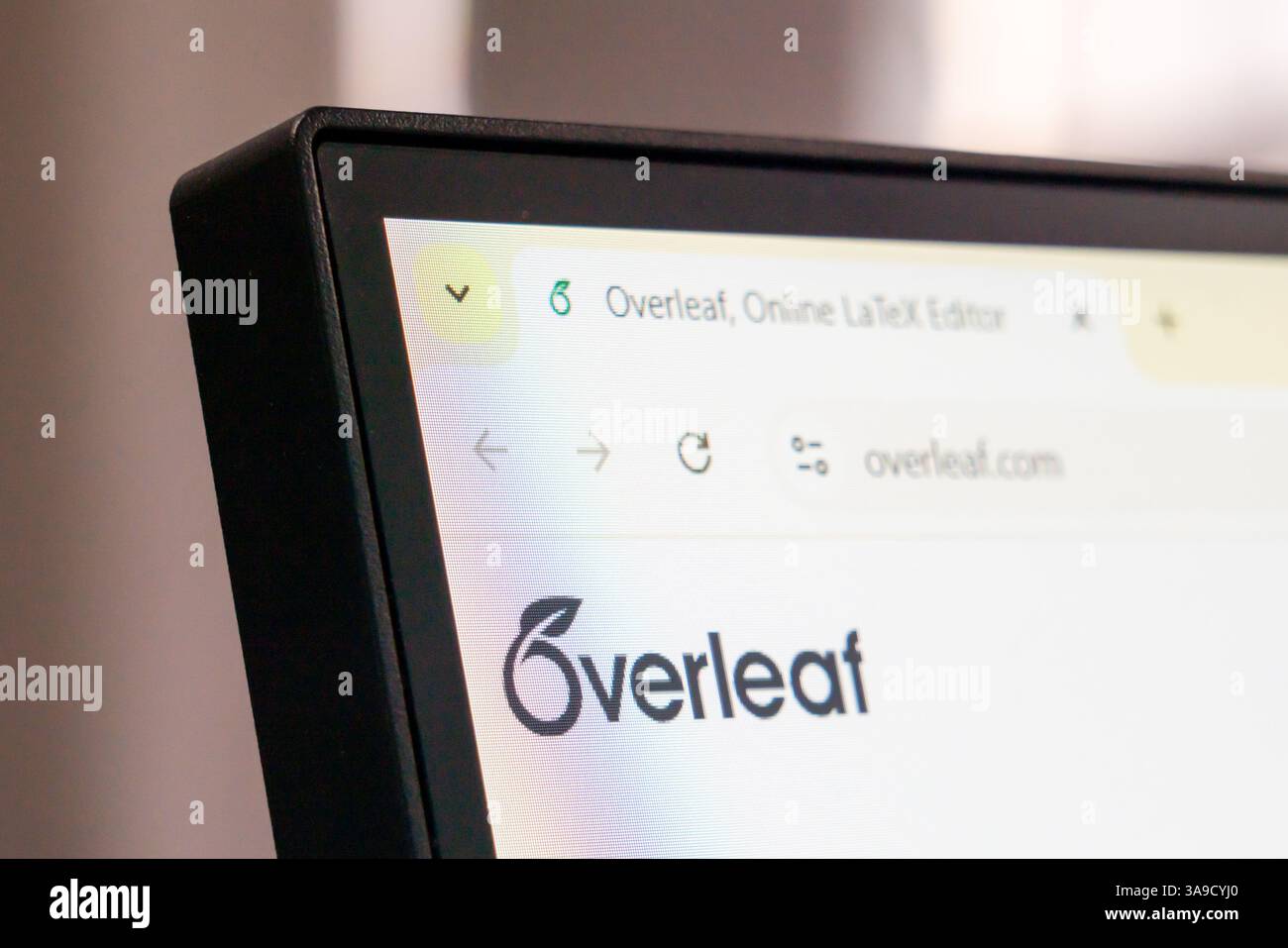 New York, USA - March 30, 2025: Overleaf LaTeX editor website homepage ...