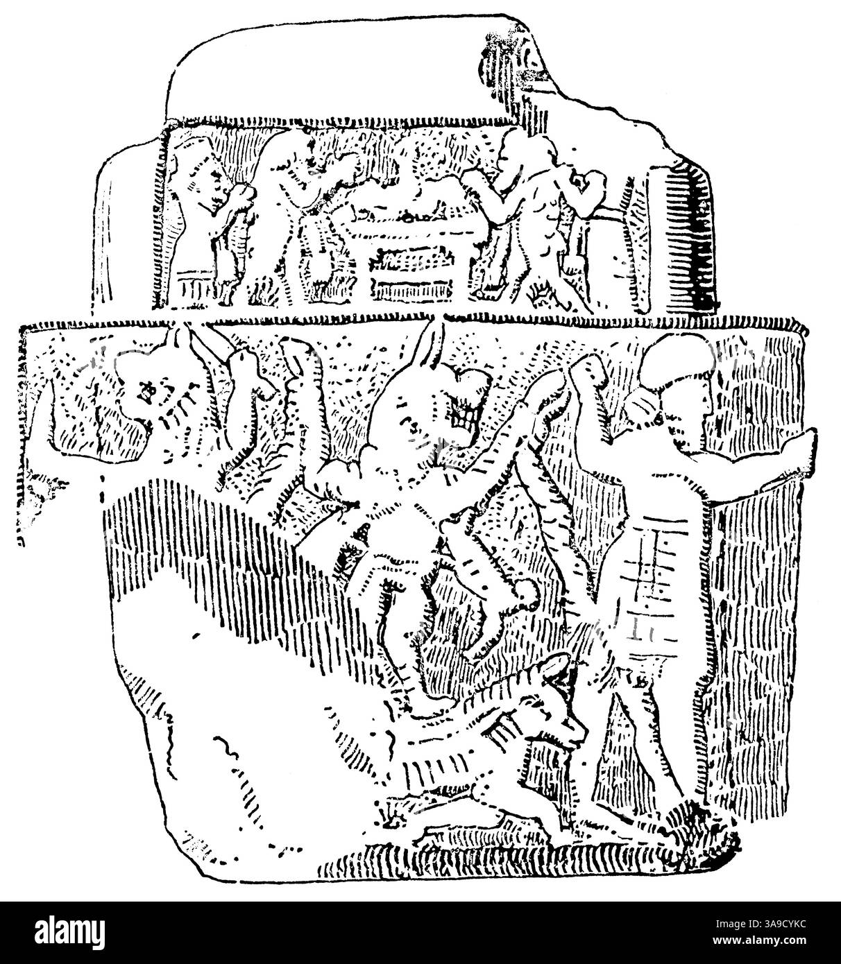 Assyrian Stone Amulet. Ancient Oriental art. Publication of the "Meyers ...