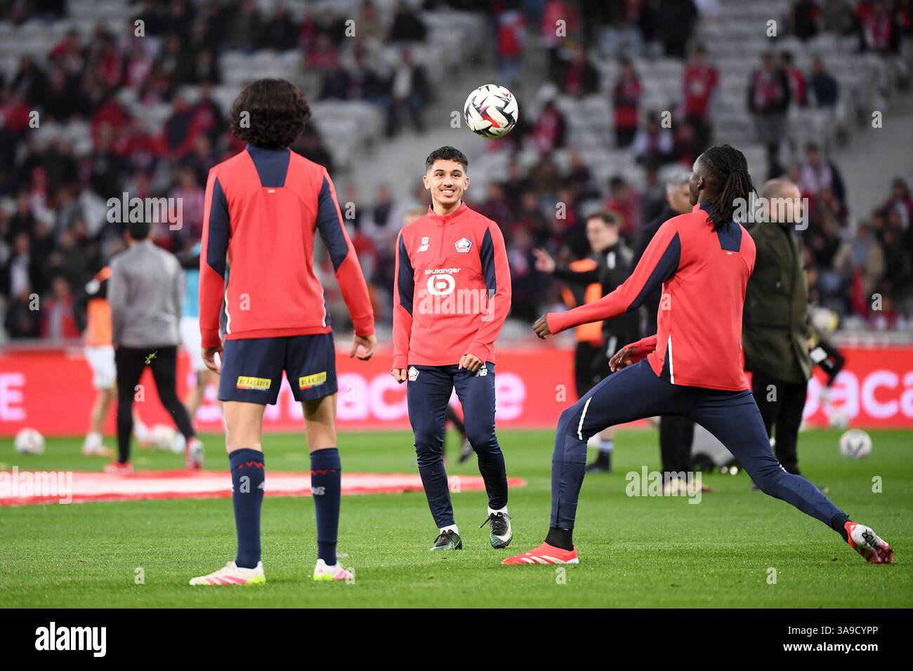 France 30th March, 2025. 11 Osame SAHRAOUI (losc) during the Ligue 1 ...