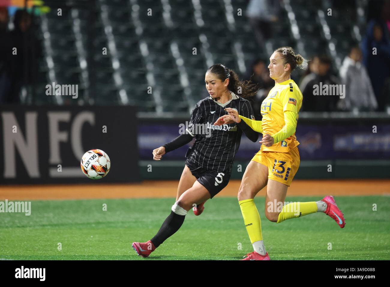 Tampa Bay Sun FC forward Cecilie Fløe Nielsen #13 and Brooklyn FC ...