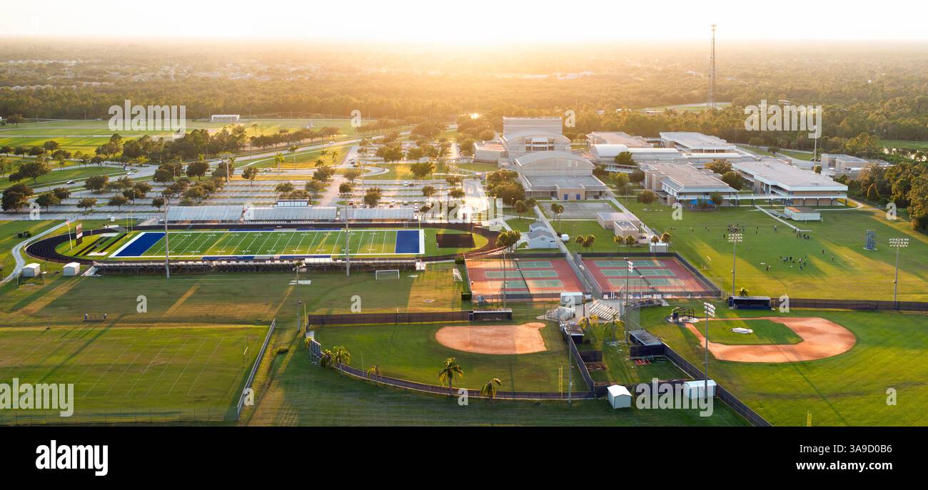Public high school sports facilities in Florida. American football ...