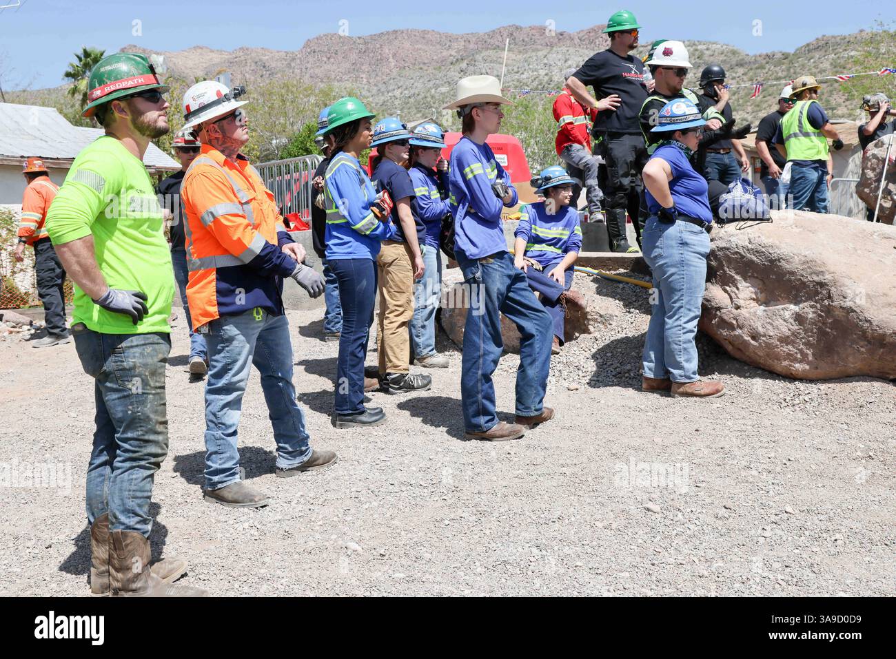 Superior, USA. 29th Mar, 2025. Contestants compete at the hand sawing ...