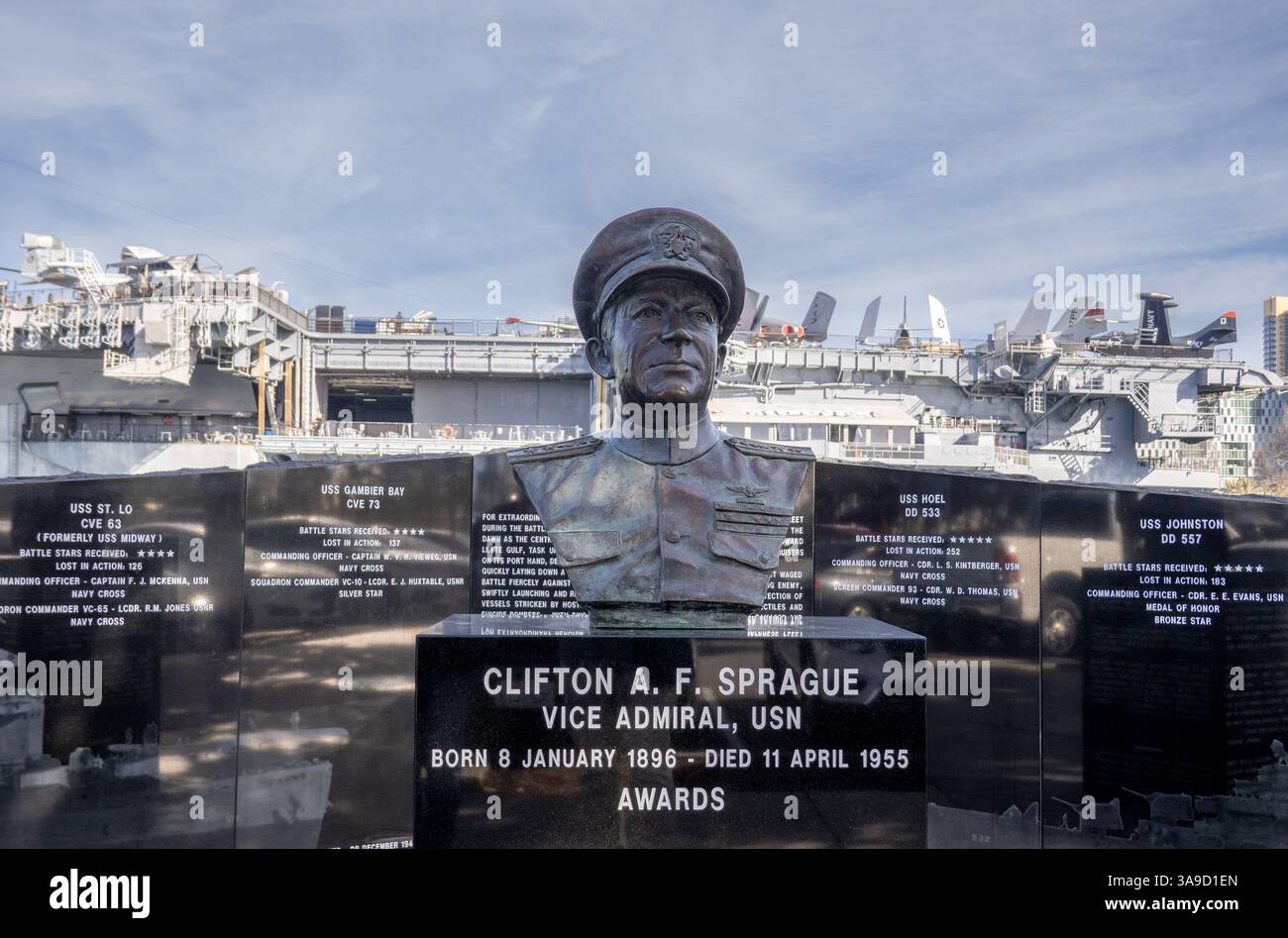 U.S. Navy Historical Marker Vice Admiral Clifton Sprague Monument ...