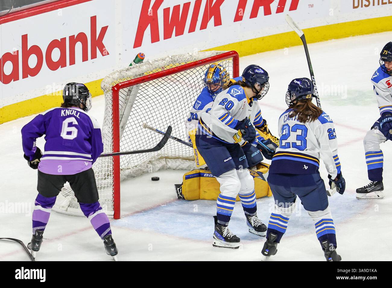 March 30th, 2025: a goal by Minnesota Frost forward Liz Schepers (21 ...