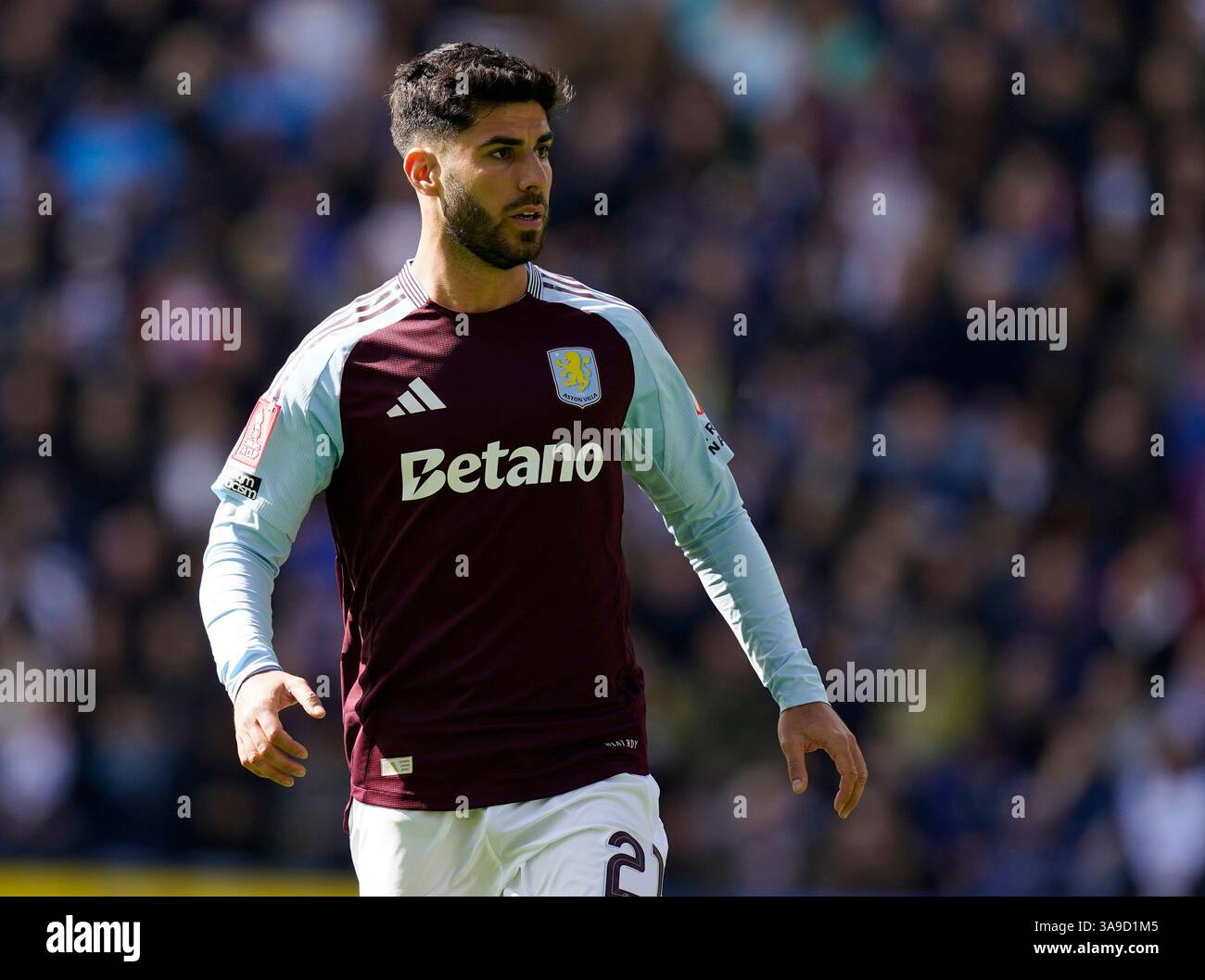 Preston, England, 30th March 2025. Marco Asensio of Aston Villa during ...