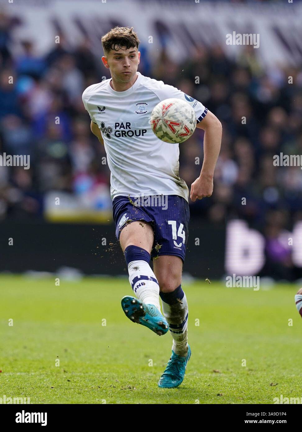 Preston, England, 30th March 2025. Jordan Storey of Preston North End ...