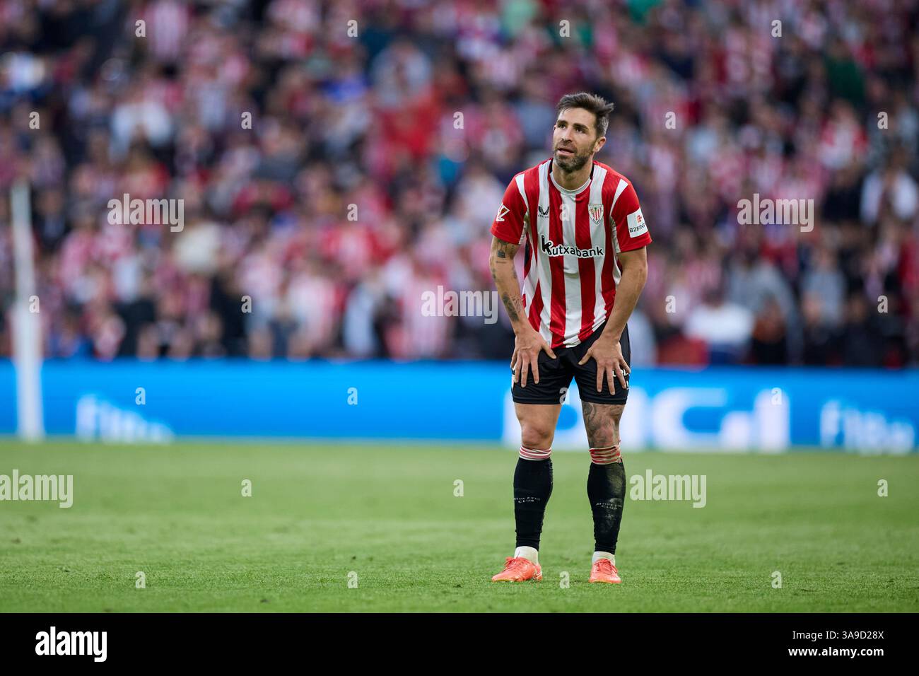 Yeray Alvarez of Athletic Club reacts during the LaLiga EA Sports match ...