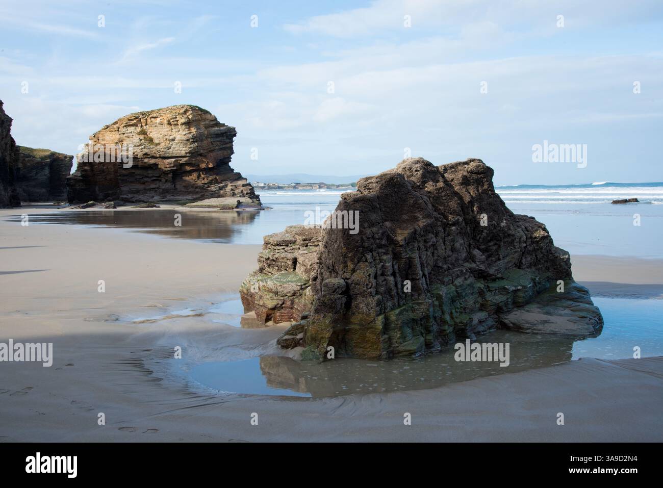 Landscape with no people, Cathedrals beach, Lugo, Spain. Cathedrals ...