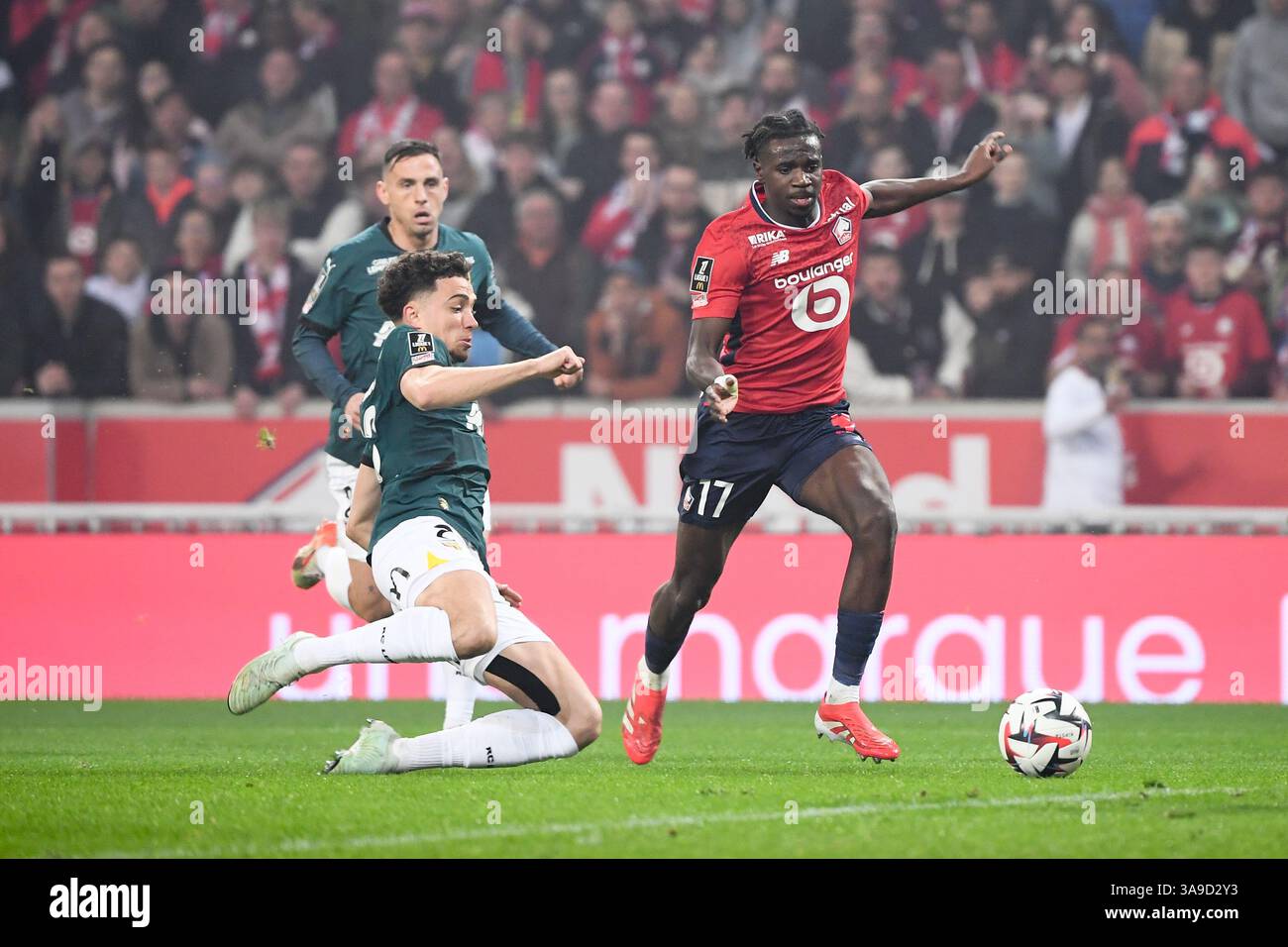 France 30th March, 2025. 23 Neil EL AYNAOUI (rcl) - 17 Ngalayel Ngal ...