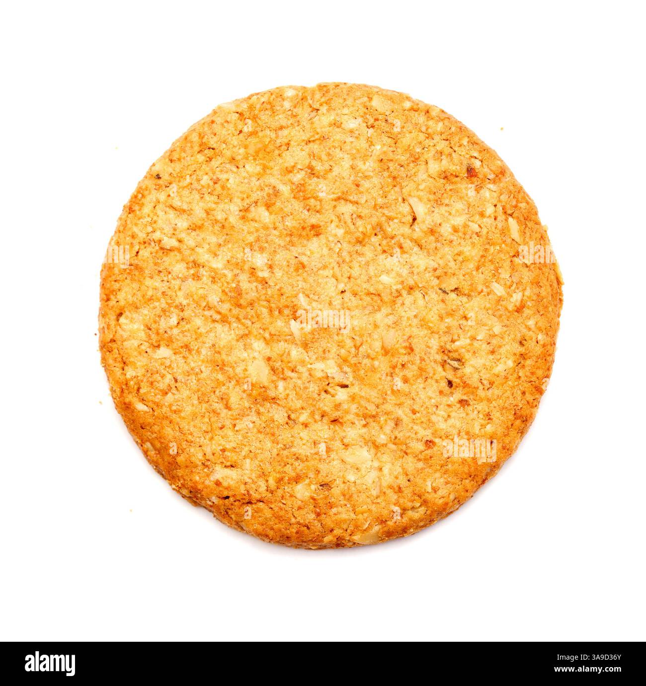 Oatmeal digestive biscuits, isolated on white background Stock Photo ...