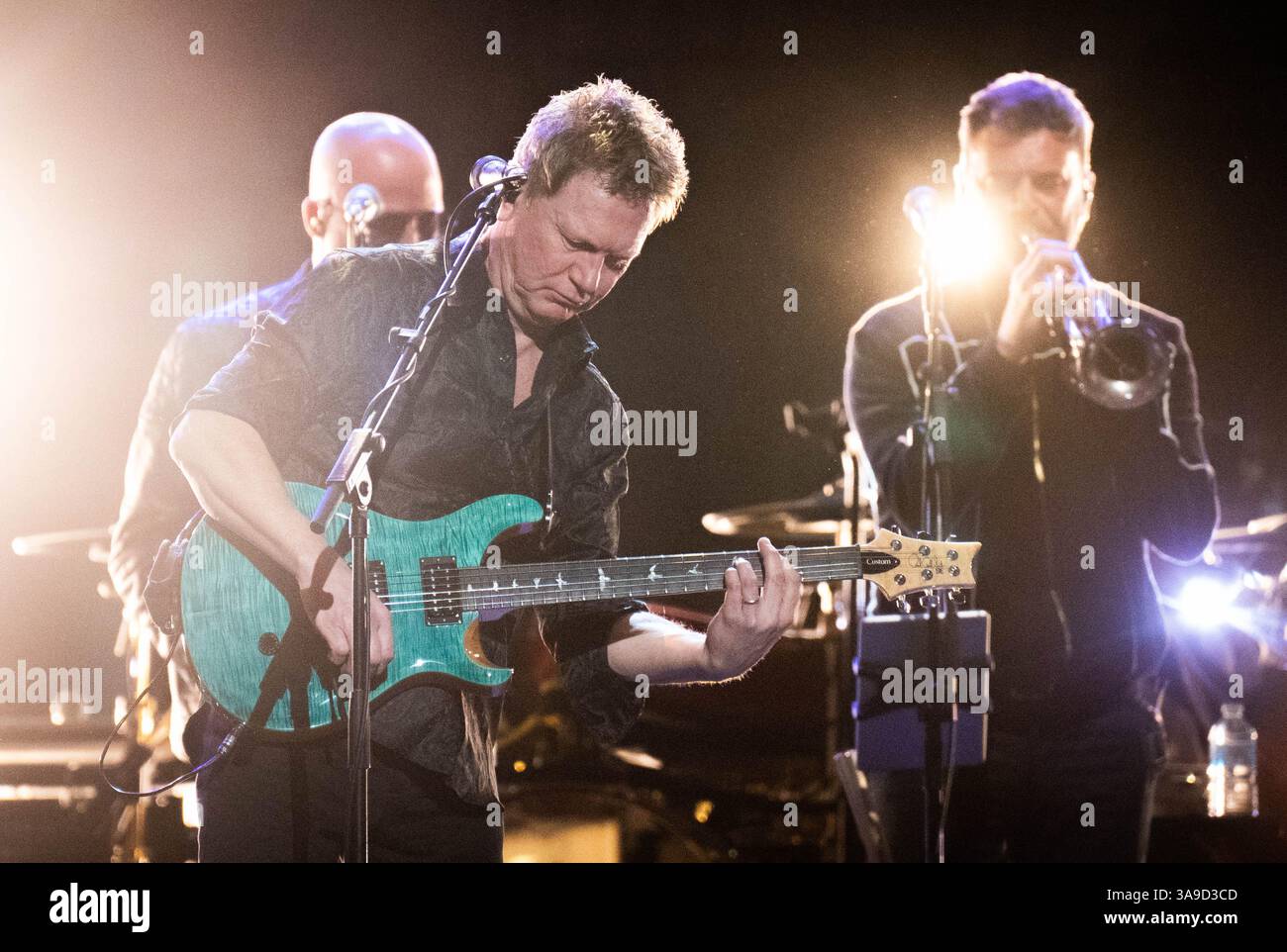 Nathan King from Level 42 performs during the Teenage Cancer Trust show ...