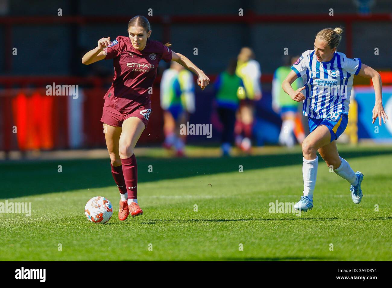 Crawley, UK. 30th Mar, 2025. Broadfields Stadium, England, March 30 ...