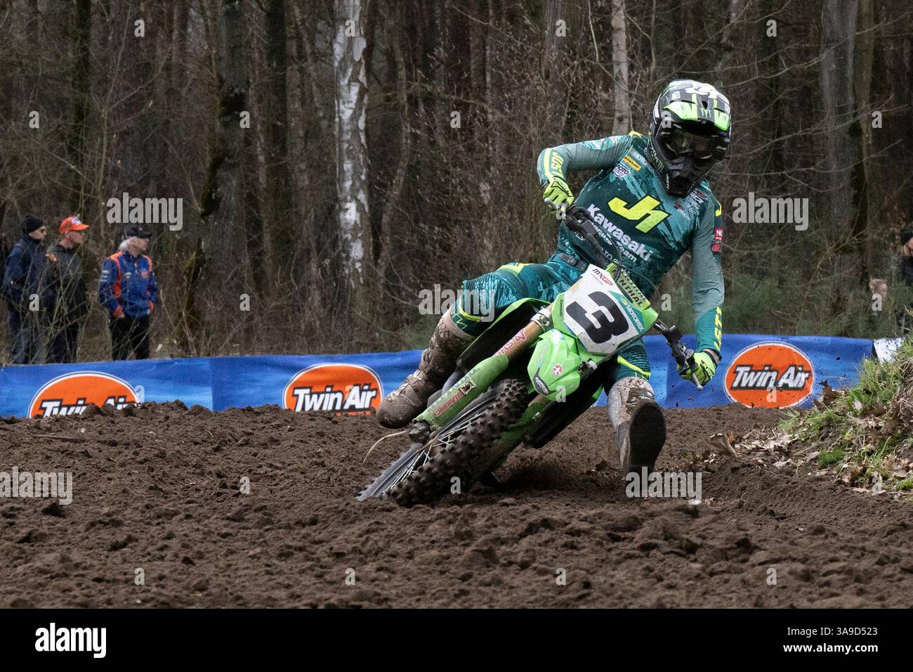 HARSFSEN, NETHERLANDS - MARCH 30: 3. Romain Febvre (France) Kawasaki ...