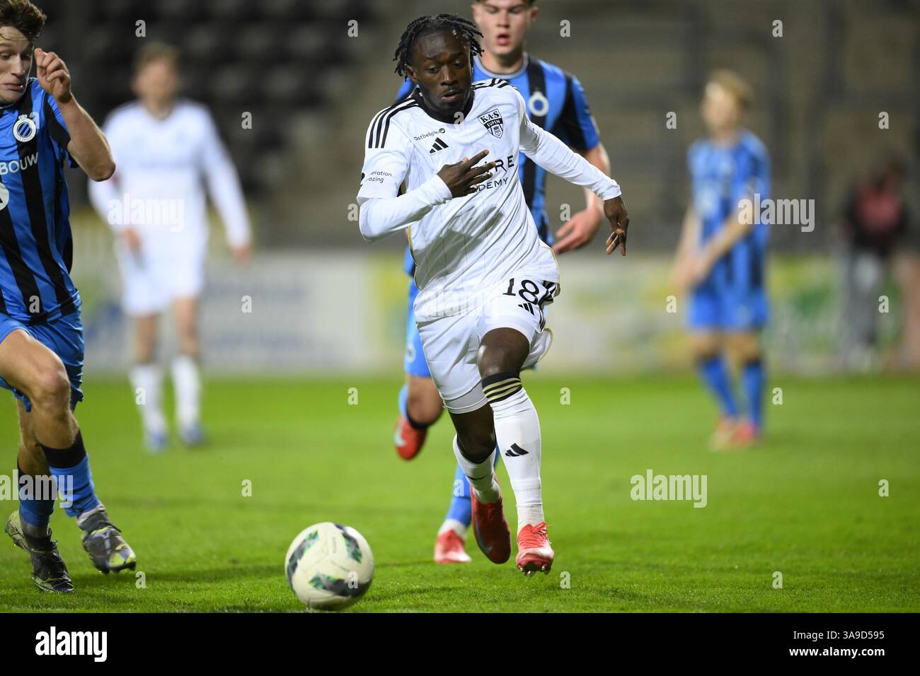 Eupen's Amadou Keita pictured during a soccer match between KAS Eupen ...
