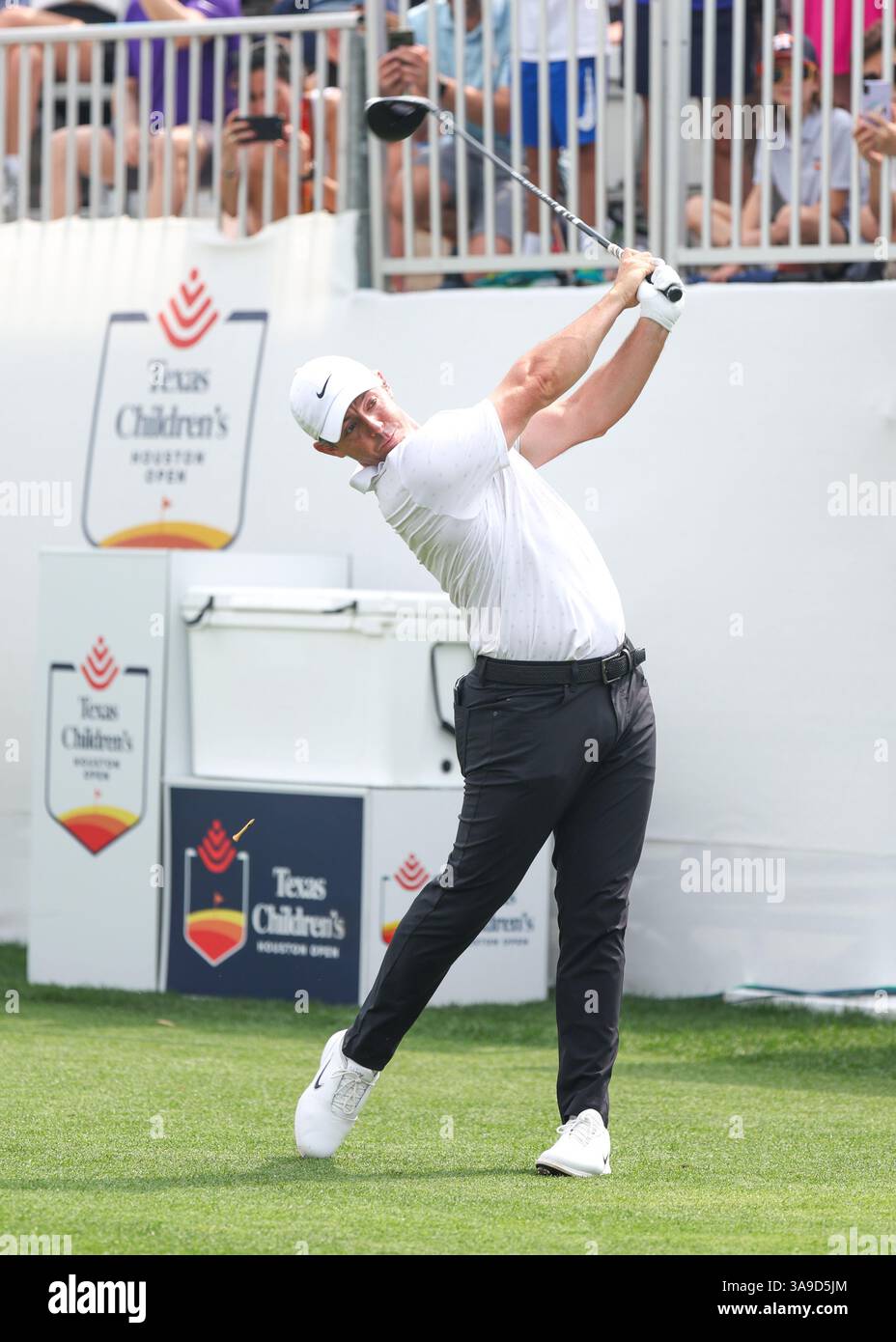 HOUSTON, TX - MARCH 30: Rory McIlroy (NIR) watches his tee shot on 1 ...