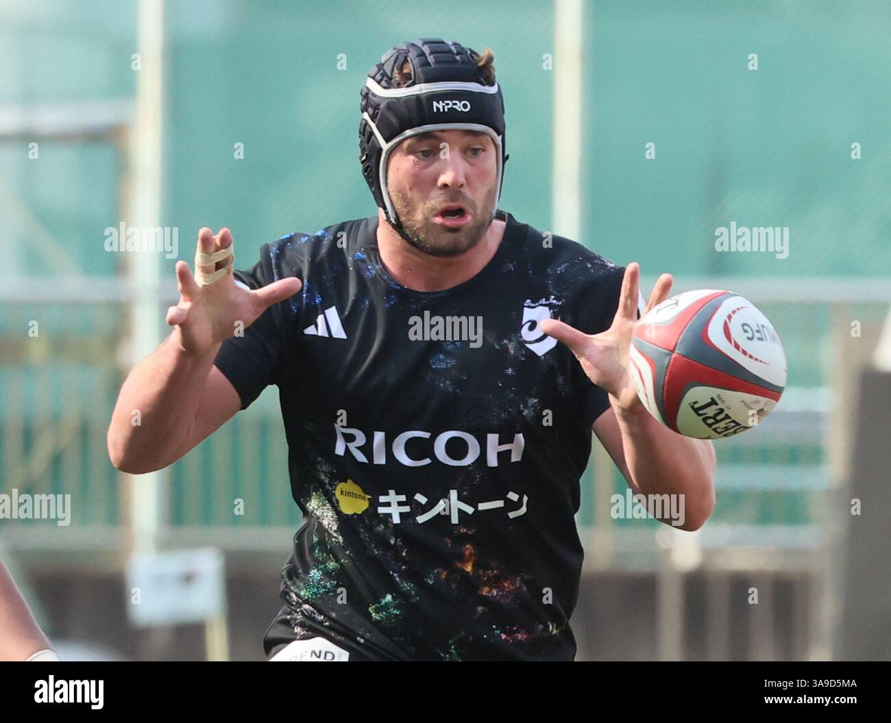 Tokyo, Japan. 30th Mar, 2025. Ricoh BlackRams Tokyo flanker Liam Gill ...