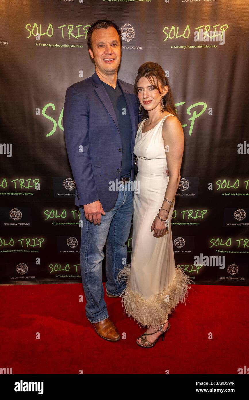 Chris Haman, Producer / Director / Actor Madeline Blue attend Los ...