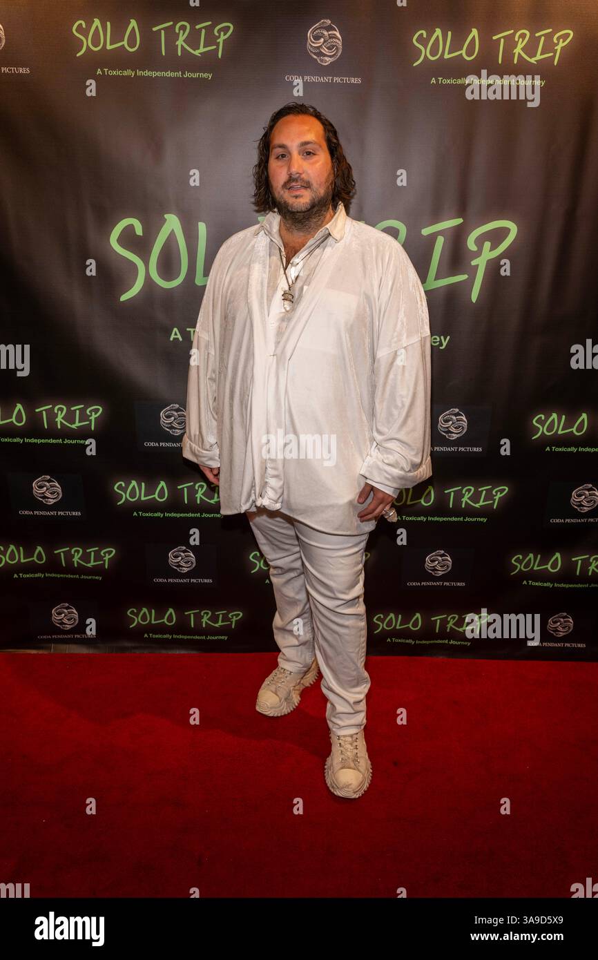 Los Angeles, USA. 29th Mar, 2025. Actor Jeff T Buco attends Los Angeles Premiere of Film 'Solo ...