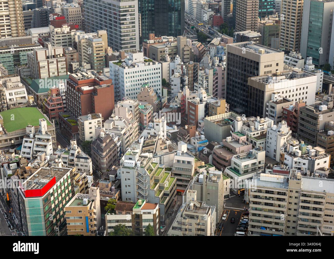 Panoramic view of Tokyo Japan. Urban Development with Buildings. View ...