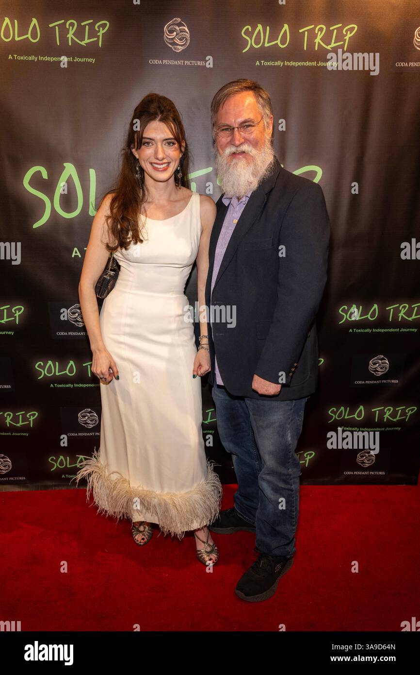 Los Angeles, USA. 29th Mar, 2025. Producer/Director/Actor Madeline Blue, Sound Designer Scott ...