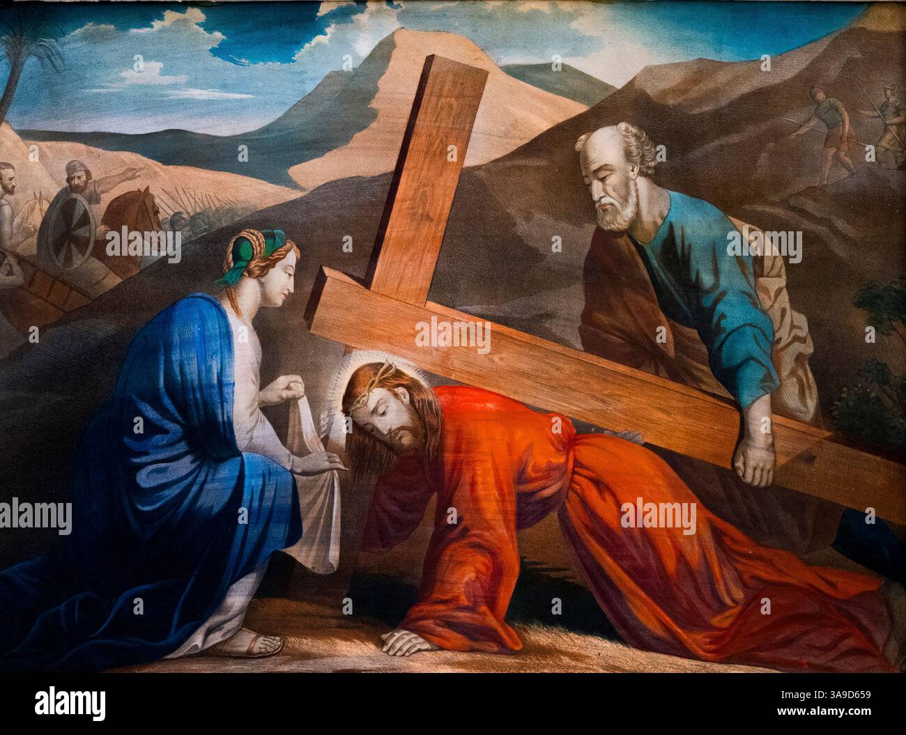 La Tour, France - 03-28-2025: Painting (early 20th century) of The Way ...