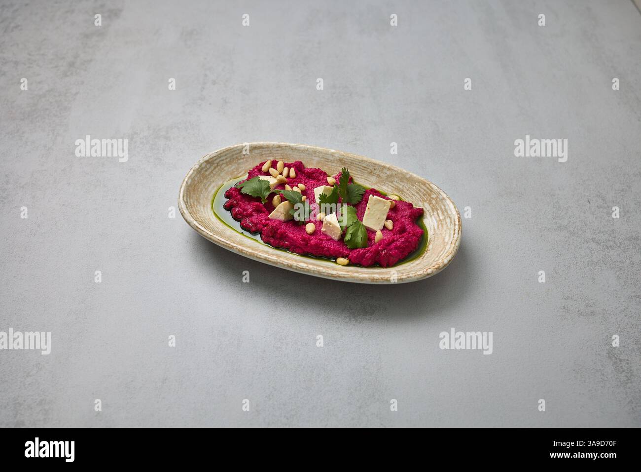 Healthy homemade beetroot dip hi-res stock photography and images - Alamy