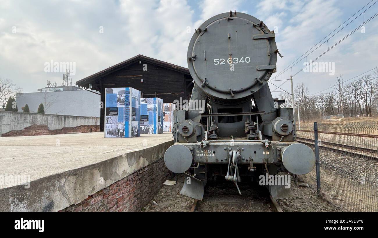 Old Deutsche Reichsbahn (DR) railway steam locomotive train engine grey ...