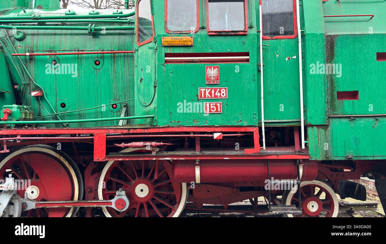 Old Polish steam tank engine locomotive at Czestochowa main railway ...
